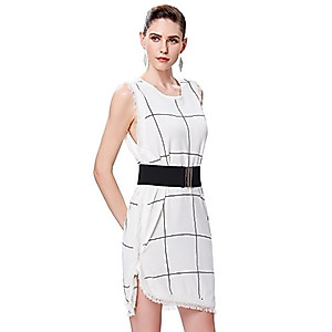 Grace Karin® Women's Fashion Waist Belt Stretch Dress Metal WaistBand L CL409-1