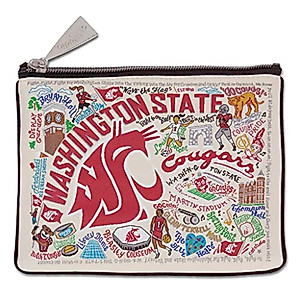 Catstudio Washington State University Zip Pouch | Use as Wallet, Clutch, Handbag or Makeup Bag