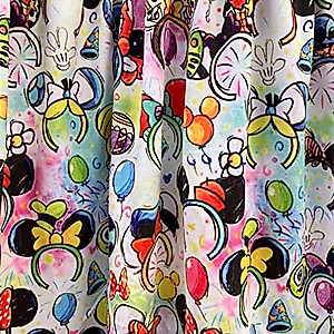 Baby Girls Flutter Sleeve Cartoon Printed Toddlers Spring Summer Michy Ear Head Dress Medium