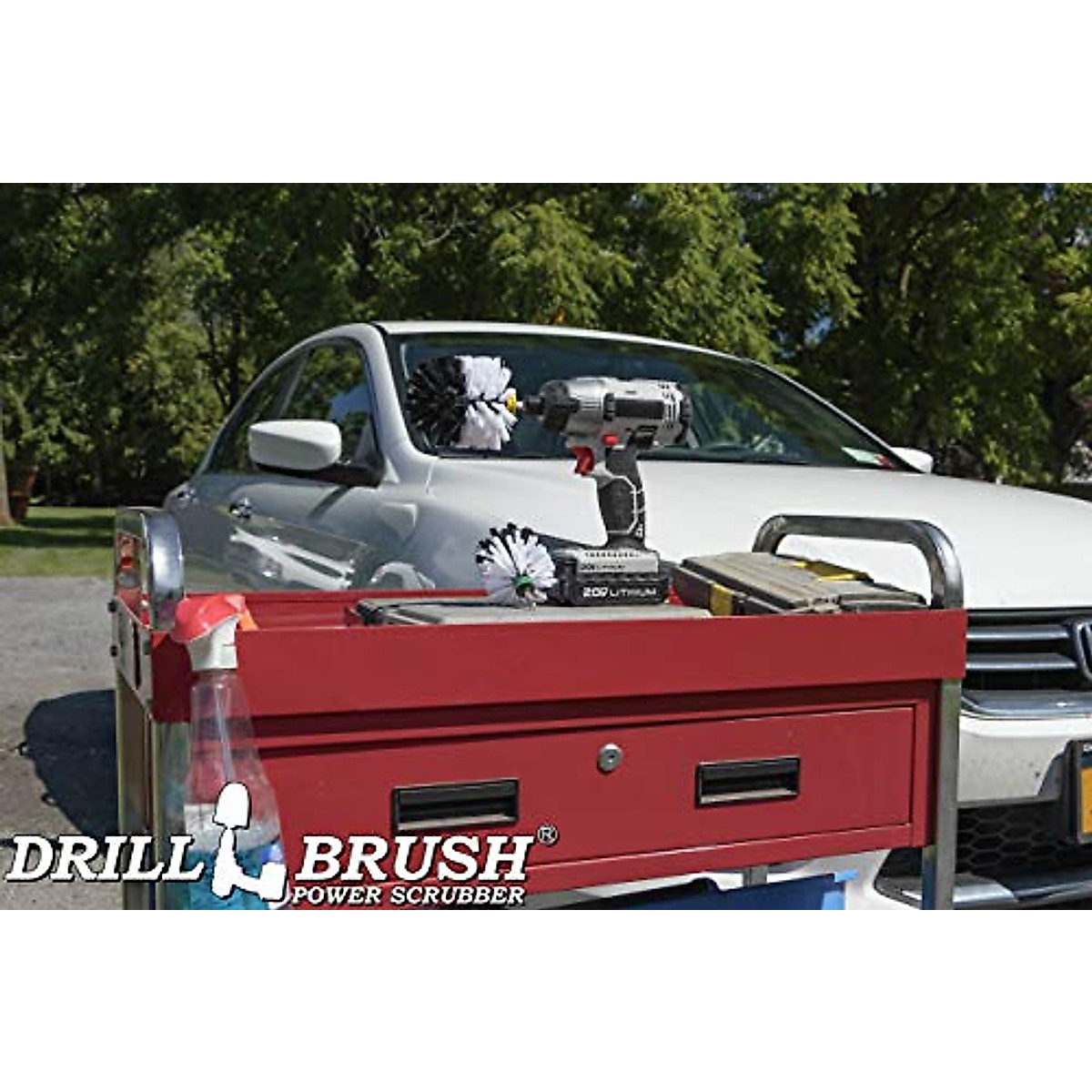 Drill Brush - Truck - Car - Motorcycles - Cleaning Supplies - Truck Accessories - Detail Brush - Wheels - Tires - Bed Liner - Truck Tool Box - Tonneau Cover - Windshield - Glass Cleaner - Leather