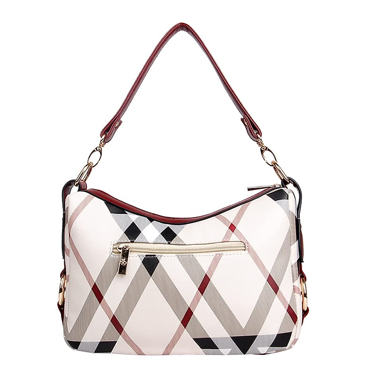 sqlp Small Crossbody Purse for Women Travel Shoulder bag Womens Cross body Bag Evening Bag Wine Red with White