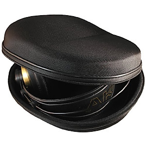XL CASEBUDi Hard Headphone Case | Compatible with AKG, Audio Technica, Sony, Sennheiser, Turtle Beach & More | Black Ballistic Nylon
