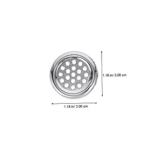 Angoily 20pcs Wash Basin Overflow Ring Kitchen Drain Cap Cover Sink Basin Trim Bathtub Drain Cover Sink Hole Cover Insert Round Hole Insert Spares Sink Trim Ring Plastic Ceramics Round Cap