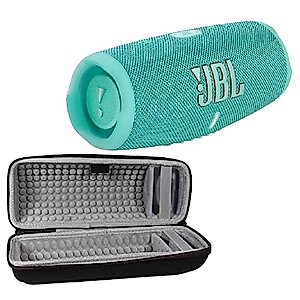 JBL Charge 5 - Portable Bluetooth Speaker with Exclusives Hardshell Travel Case, IP67 Waterproof and USB Charge Out (Teal)