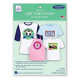 June Tailor Light T-Shirt Transfer Value, Pack of 10