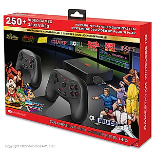 My Arcade GameStation Wireless HD: Data East Video Game Console with Over 250 Games, DGUNL-4144, Plug and Play