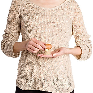 Redecker Mushroom Brush Set, Oiled Beechwood Handles, Natural Pig and Horsehair Bristles, Gently and Thoroughly Clean Mushrooms Without Water, Made in Germany