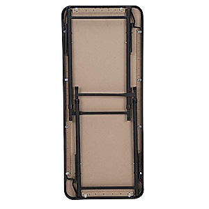 Cosco 20 x 48 Adjustable Height PVC Top, Black Table