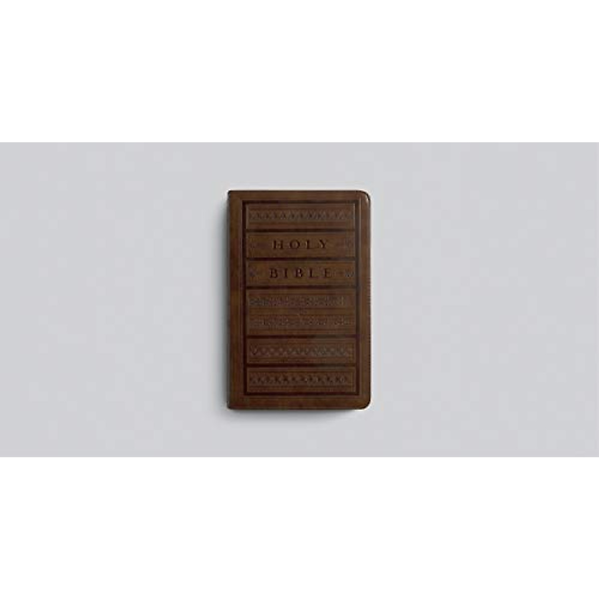 ESV Large Print Personal Size Bible (TruTone, Brown, Engraved Mantel Design)
