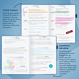 Clever Fox Planner Schedule – Undated Weekly & Monthly Life Planner with Time Slots, Appointment Book & Daily Organizer, A5 (Dark Blue)