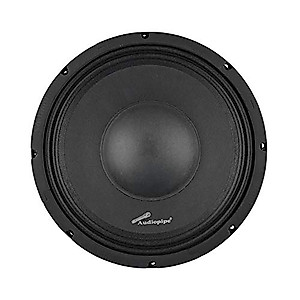 Audiopipe APSP-1050 10 Inch 700 Watt MAX, 350 Watts RMS, and 8 Ohm Dynamic Mid Range Car Audio Loudspeaker with 2.5 Inch Kapton Voice Coil, Black