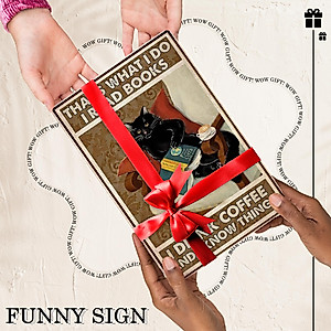 Black Cat Decor - 8x12 Cute Tins Black Cat Gifts - Black Panther Wall Art Black Cat Decorations for The Home - What Matters Most is How You See Yourself