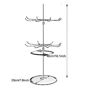 APL Display - Display Stand Jewelry Display Holder Retail Display Stand, 2 Tier Rotating Display Rack for Mall,Exhibition And Retail Store