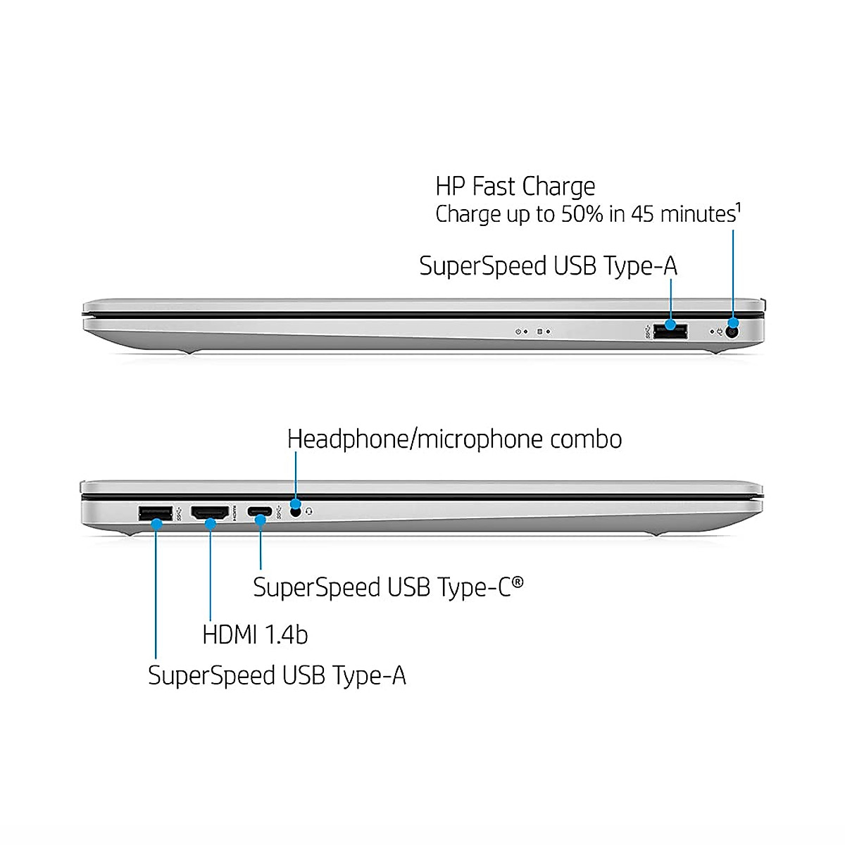 HP 2021 17.3" HD+ Touchscreen Laptop, AMD Ryzen 5-5500U(6-core) Processor, 12GB DDR4 RAM, 1TB HDD, AMD Radeon Graphics, HD Audio, HD Webcam, Numeric Keypad, HDMI, Win10, Silver, 32GB USB Card
