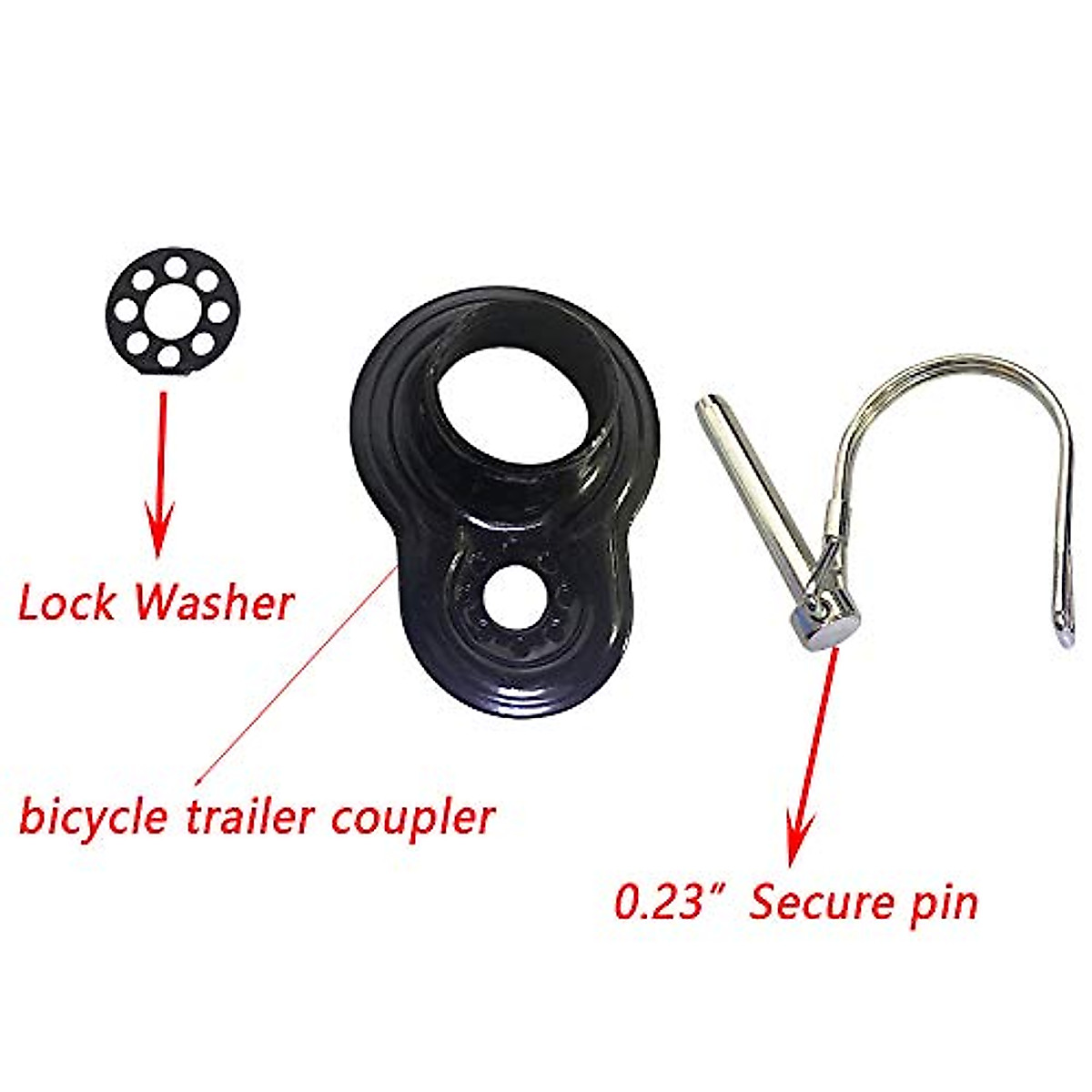 Bike Trailer Coupler Hitch, Trailer Coupler Attachment for Instep & Schwinn Bike Trailers
