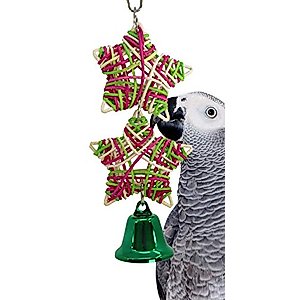 Bonka Bird Toys 960 Christmas Star Parrot cage Toys Parakeet Cockatiel Xmas Conure