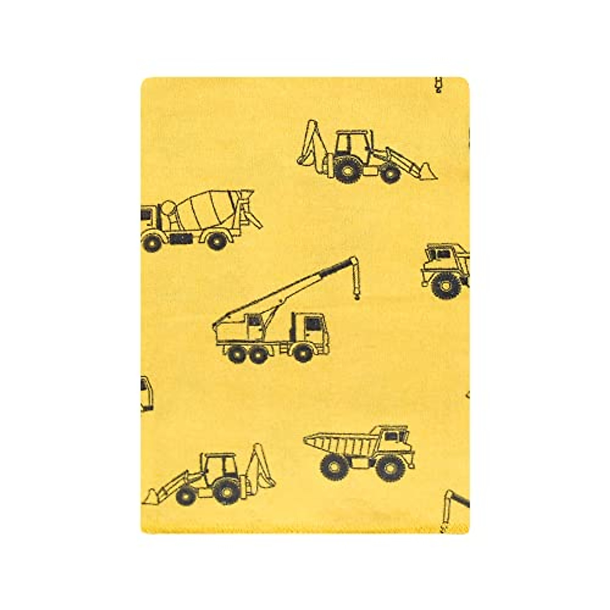 Hudson Baby Unisex Baby Cotton Flannel Burp Cloths Bundle, Construction, One Size