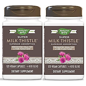 Nature's Way Enzymatic Therapy Super Milk Thistle, 2 Piece Pack (2 Pack)