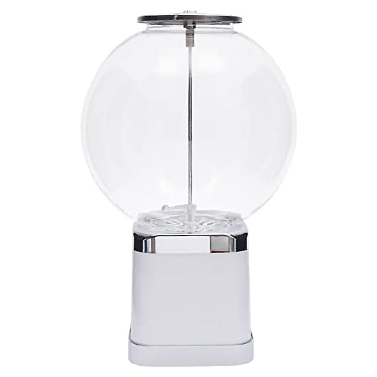 Gumball Machine Big Bubble Gumball Dispenser Machine 1.26in Ball Bulk Vending Machine w/key Classic Bubble Capsule Toys Candy Dispenser Vending Machine (White)