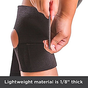 BraceAbility Nonslip Knee Support | Comfortable No-Sweat Womens and Mens Knee Wrap Brace for Sore Knees, Sprains, Arthritis Joint Pain Relief while Walking, Working Out, Sitting & Standing (Medium)