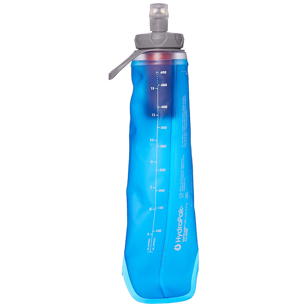 Salomon Soft Flask Water Bottle, 500ml, 17oz XA - 42mm,Blue