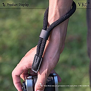 VKO Soft Camera Wrist Strap Compatible with Sony ZV-1 RX100 RX100II RX100III RX100IV RX100V G5XII G7X G7XII G7XIII G9X G9XII GR GRII GRIII Hand Strap Black