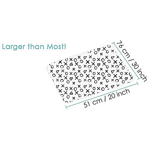 Kushies Deluxe Waterproof Changing Pad Liners - 20 x 30 inches Baby Changing Table Liners - Baby Changing Pads - Diaper Changing Flat Liner Pad Waterproof Portable (White)