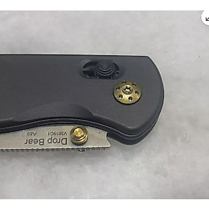 Gold Bronze Stainless Steel Torx Screws & Thumb Stud For Kizer Drop Bear Knife