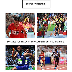 XMWangzi Aluminum Track Field Relay Batons, Race Equipments for Running Race Team, Suitable for Outdoor Sports Practice Athlete, Corrosion Resistant High Strength Smooth Surface