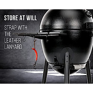 GriAddict Universal Grill Grate Lifter Tool - Hot Surfaces Handling Cooking Grid Lifter Gripper with Non-Slip and Anti-scalding Coating Handle fits Most Heavy-Duty Cast Iron and Stainless Grates