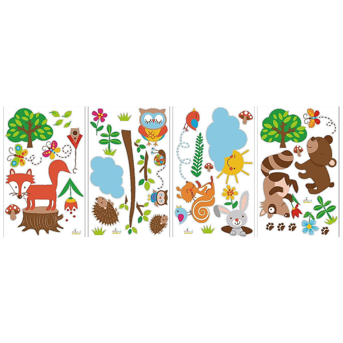 Into the Woods Baby / Nursery / Kids Room Decorative Peel and Stick Wall Art Sticker Decals for Boys and Girls