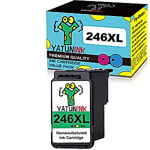 YATUNINK Remanufactured 246 Color Ink Cartridge Replacements for Canon CL-246XL 246 XL 246XL CL-244 Color Ink Cartridge for Canon Pixma MX492 MX490 TR4520 MG2522 TS3122 MG2922 MG3022 Printer(1 Color)