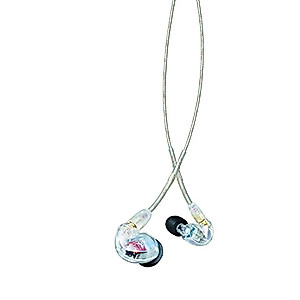 SHURE SE425-CL-A Wired Earphones, Clear, High Sound Insulation, Gaming, in-Ear Type, Wireless Conversion (Sold Separately), MMCX Re-Cable, Professional Specifications, Ear Monitor, Distribution,