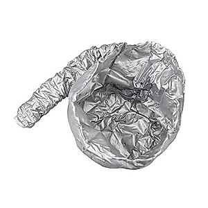 XUELI Portable Soft Hair Drying Cap Hair Dryer Home Barbershop Oil Cap Salon Hairdressing Hat Bonnet Caps Attachment Hair Care Perm Helmet Hair Steamer (Silver)