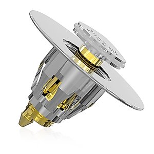 FW ZONE 1.25" Sink Stopper & Drain Strainer, Stainless Steel Bounce Core Push Pop Up Sink Drain Filter, Suitable for Bathroom Sink Drain Protector (Silver)