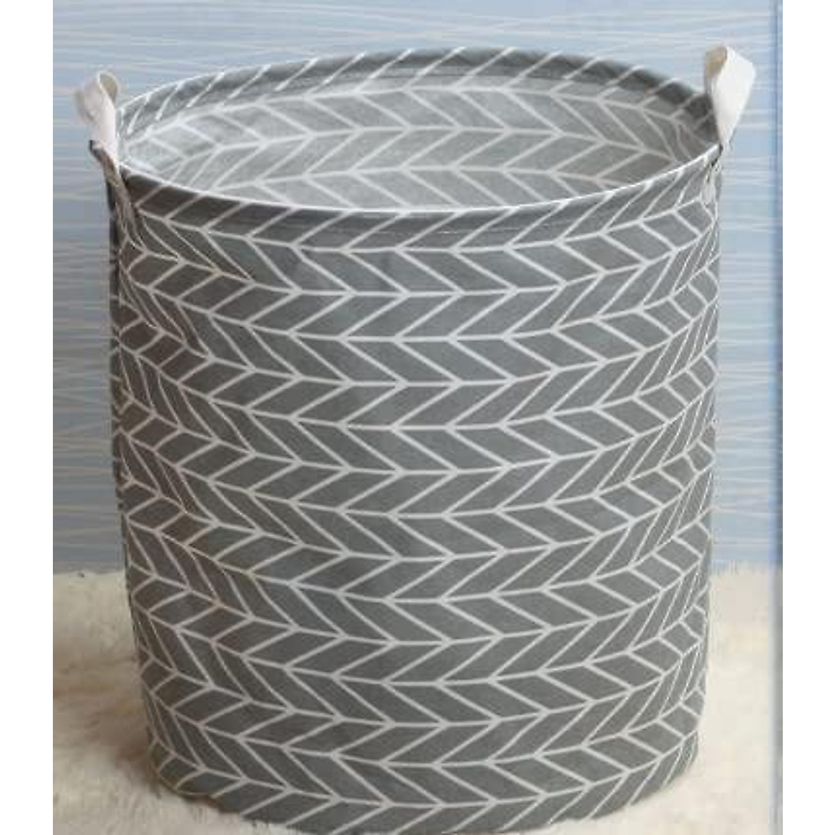 Laundry Baskets Collapsible Hamper Canvas Fabric Laundry Hamperfor Toy Organizer Bins Gift Baskets Bedroom Clothes Nursery s Boys Black Closet Storage Solutions