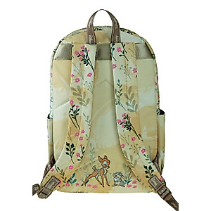 KBNL Classic Disney Bambi Backpack with Laptop Compartment for School, Travel, & Work, Multicolor, A22203-BAMBI