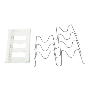 Expandable Pot and Pan Organizer for Cabinet,Anti Slip Adjustable Dividers Pot Lid Rack Holder for Cabinet Kitchen Cookware Bakeware Plate