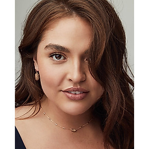 Kendra Scott Lee Drop Earrings for Women, Fashion Jewelry, Gold-Plated, Iridescent Drusy