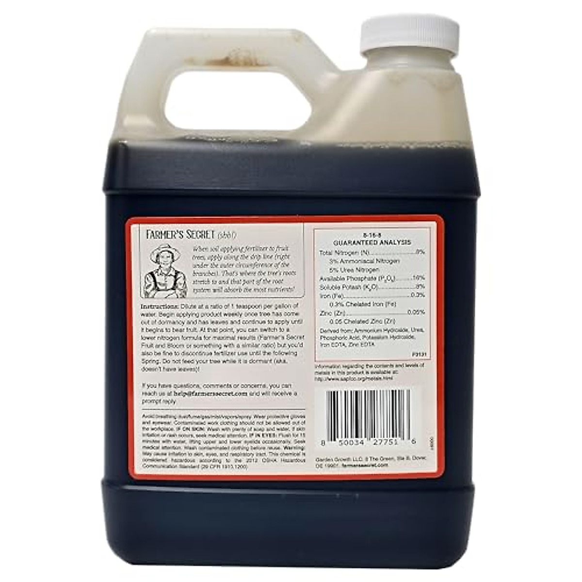 Farmer's Secret Fruit Tree Booster Fertilizer (32oz) - Super Concentrated and Phosphorus Rich - Formulated for All Fruit Trees Including Peach, Banana, and Apple