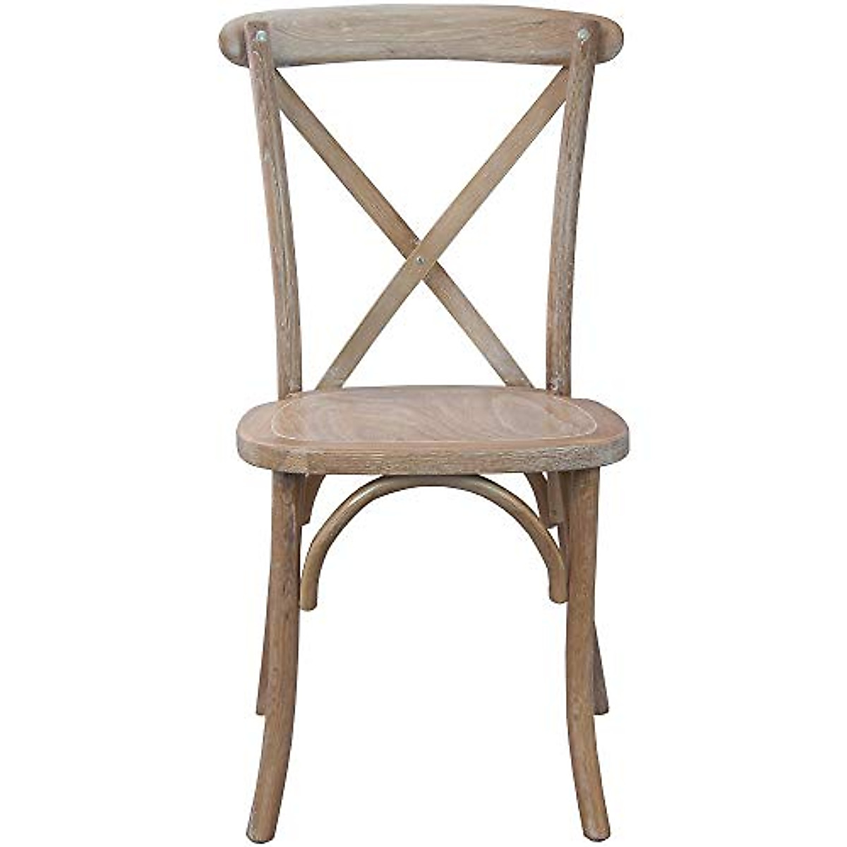 Flash Furniture Advantage Driftwood X-Back Chair