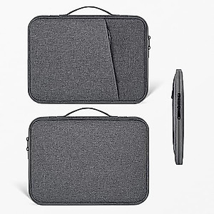 13 Inch Tablet Sleeve iPad Case Carrying Bag for iPad Pro 12.9 inch M2 & M1, 13 Inch iPad Pro M4 2024 & iPad Air M2, Surface Pro 10/9/X,12.4" Galaxy Tab S9, Space Grey