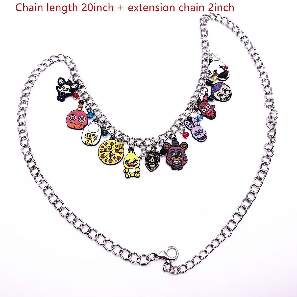 DreamWater Horror Five Night Freddy Charm Necklace Gifts for Girl Woman