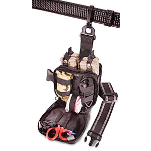 Tuff Products T.A.S.K. Active Shooter Leg System with Personal Trauma Kit, Black Nylon