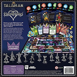 USAOPOLY Kingdom Hearts Talisman Competitive Board Game | Based on The Talisman Magical Quest Game | Official Kingdom Hearts Licensed Merchandise | Disney Kingdom Hearts 3 | KH3