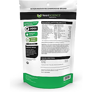 VetriScience Glycoflex 3 Clinically Proven Hip and Joint Supplement for Dogs, 120 Chews & Canine Plus MultiVitamin for Senior Dogs, 60 Chews