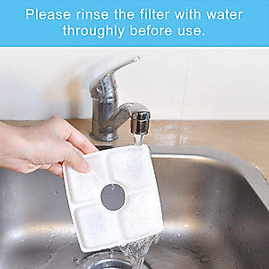 Cat Water Fountain Filters, 8 Packs Filter for Automatic Cat Water Filter, Carbon Replacement Filter for 84oz/2.5L Pet Water Fountain, Dog Water Dispensers