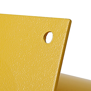 DorBuphan 2Packs 36-4.5 Bollards 4-1/2" OD 36" Height Safety Bollard Yellow Powder Coat Street Bollard Parking Post 4 Free Anchor Bolts for Garage or Parking Lot