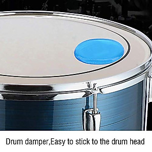12Pcs Silicone Drum Dampeners Gel Pads,Drum Damper for Drums Tone Control