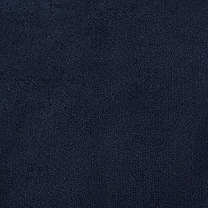 Sun Zero Hampshire Velvet Noise Reducing Thermal Extreme Total Blackout Back Tab Curtain Panel, 50" x 84", Navy Blue